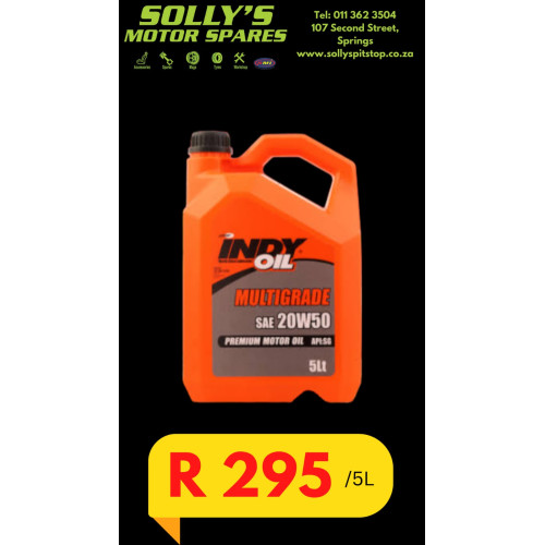 20W50 INDY OIL 5LT=OIL-00064